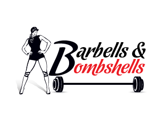 Barbells & Bombshells Logo Design - 48hourslogo