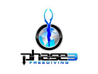 Phase3 Freediving Logo Design - 48hourslogo