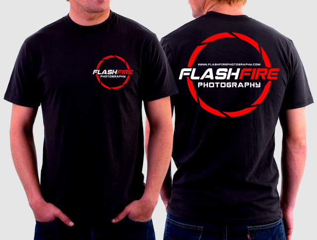 T-shirt design for FLASHFIRE Photography Logo Design - 48hourslogo