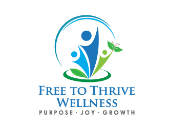 Free to Thrive Wellness Logo Design - 48hourslogo