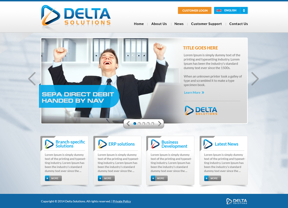 Delta Solutions Web page design Logo Design - 48hourslogo