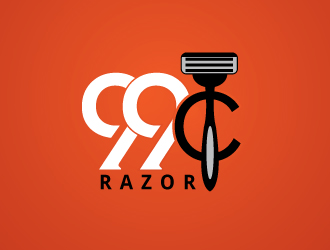 99 Cent Razor Logo Design - 48hourslogo