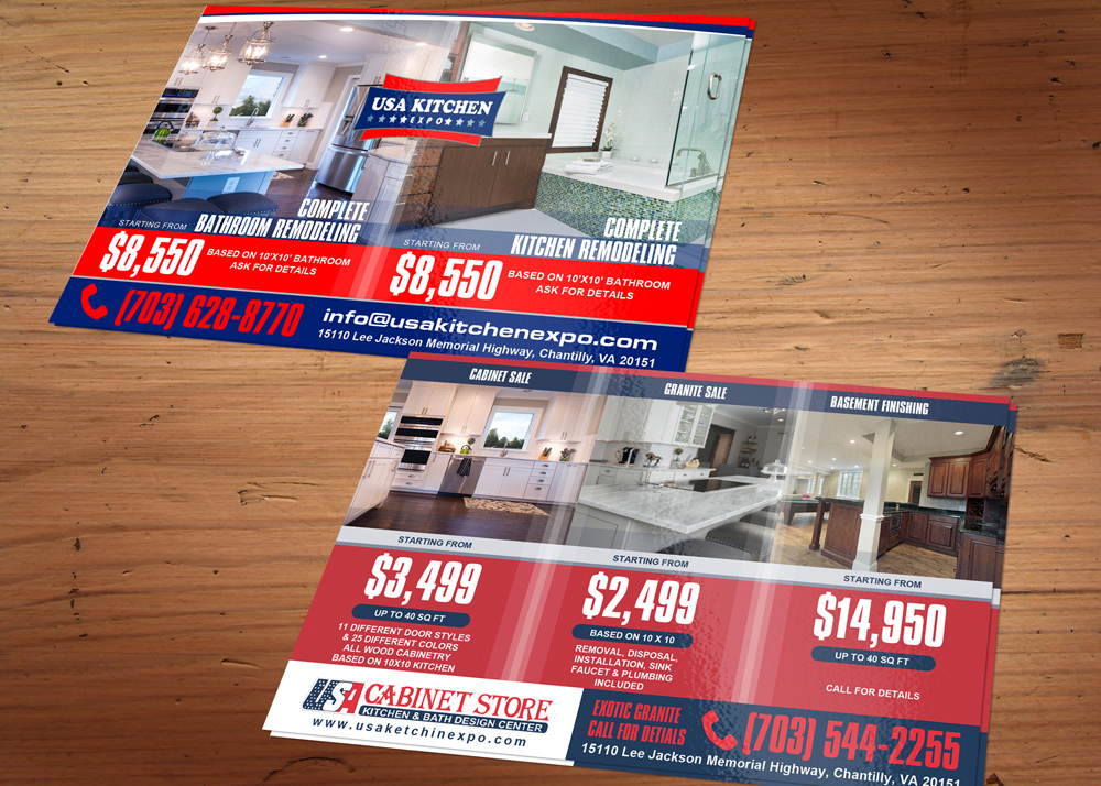 USA Kitchen Expo Post Card 4x6 Logo Design - 48hourslogo