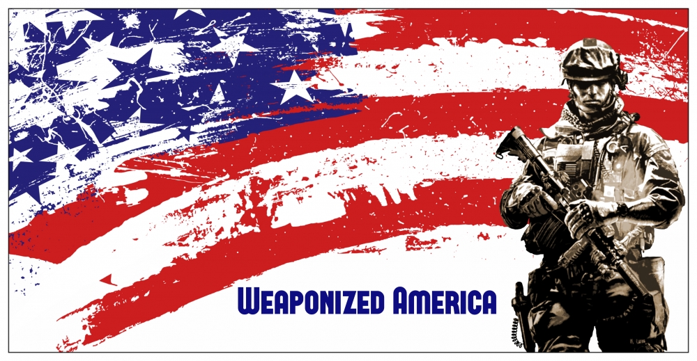 Weaponized America - 2nd Ammendment - Patriot Logo Design - 48hourslogo