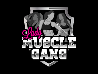 Lady Muscle Gang Logo Design - 48hourslogo