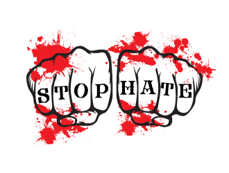 Stop Hate logo design - 48HoursLogo.com