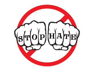 Stop Hate logo design - 48HoursLogo.com