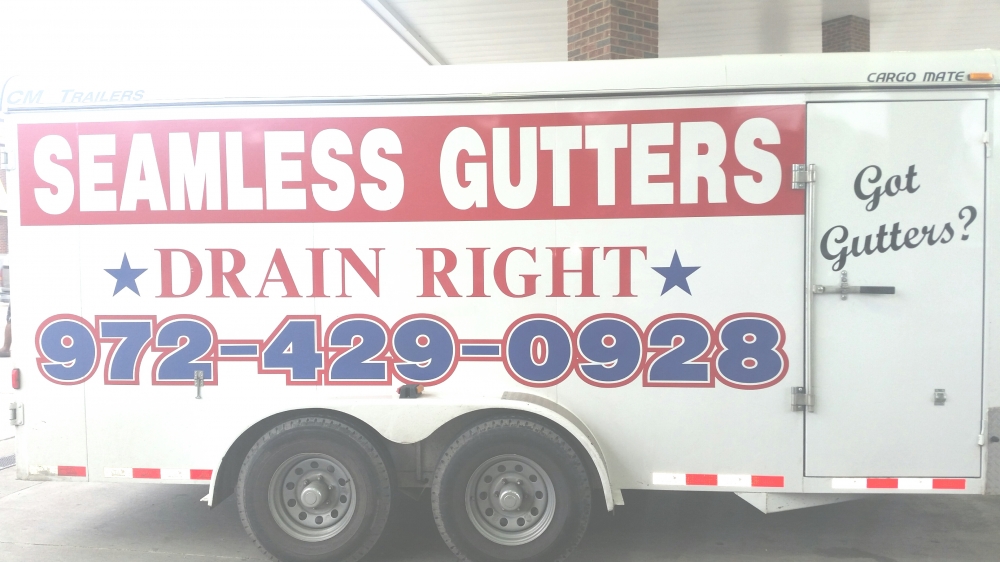 Drain Right Seamless Gutters Logo Design - 48hourslogo