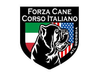 Forza Cane Corso Italiano logo design - 48HoursLogo.com