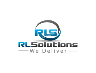 RL Solutions (tagline: We Deliver) logo design - 48HoursLogo.com