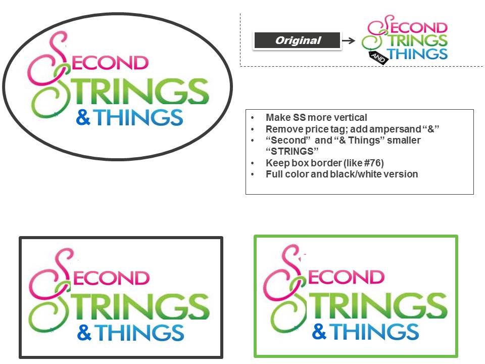 Second Strings and Things Logo Design - 48hourslogo