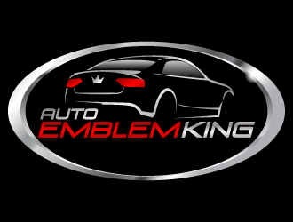 Auto Emblem King Logo Design - 48hourslogo