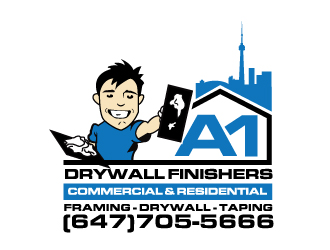 A1 Drywall Finishers Logo Design - 48hourslogo