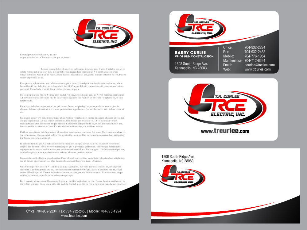 TRCE T.R. Curlee Electric, Inc. Digital Design - 48hourslogo
