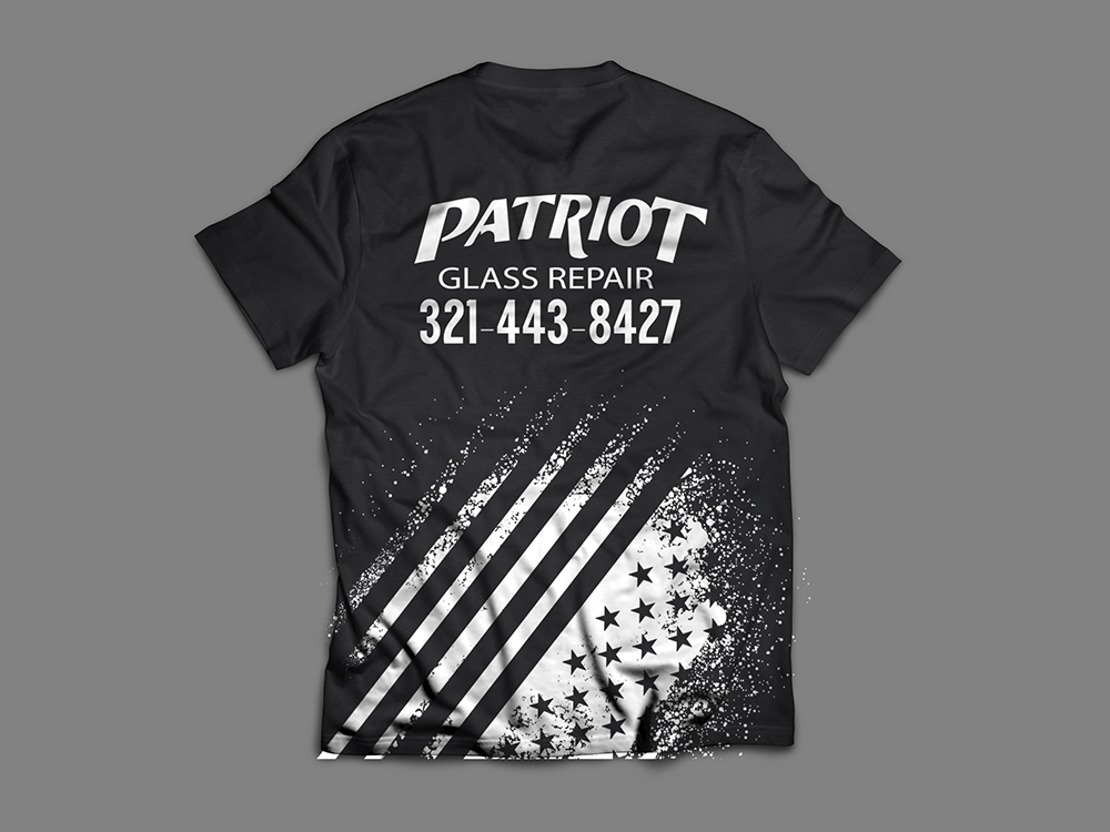 Patriot Glass Repair logo Digital Design - 48hourslogo