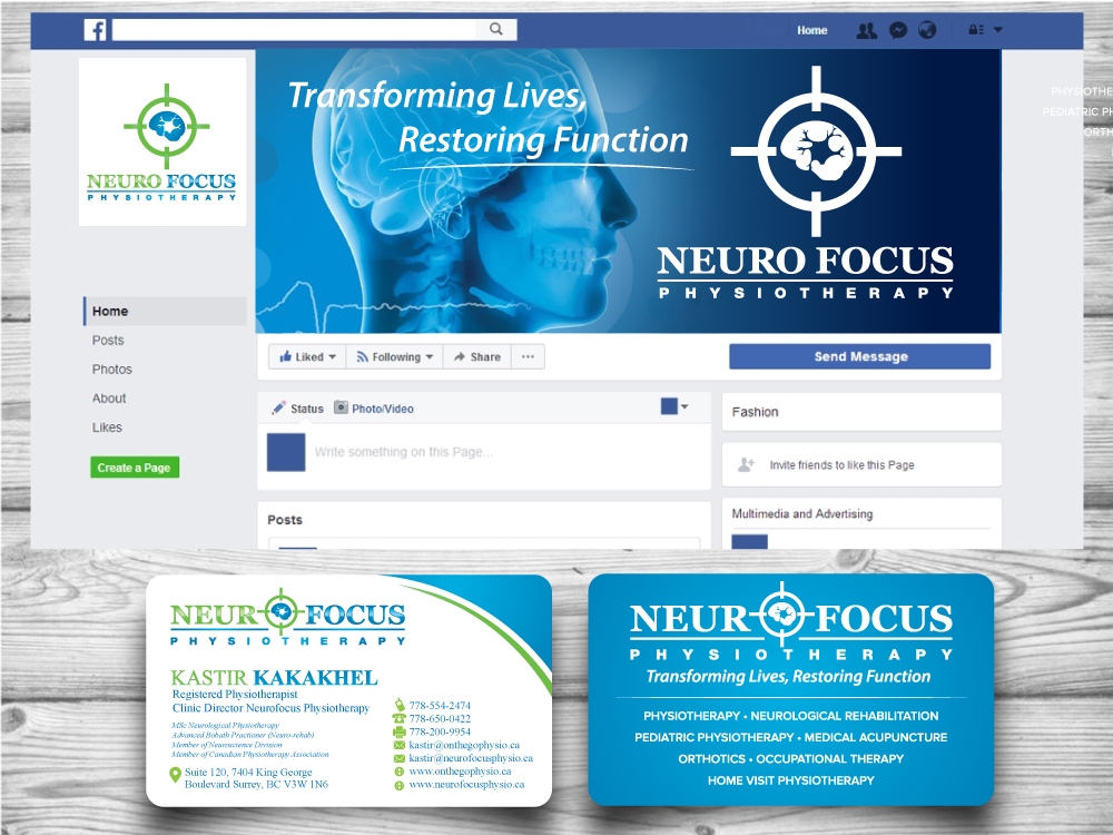 Neurofocus Physiotherapy Digital Design - 48hourslogo