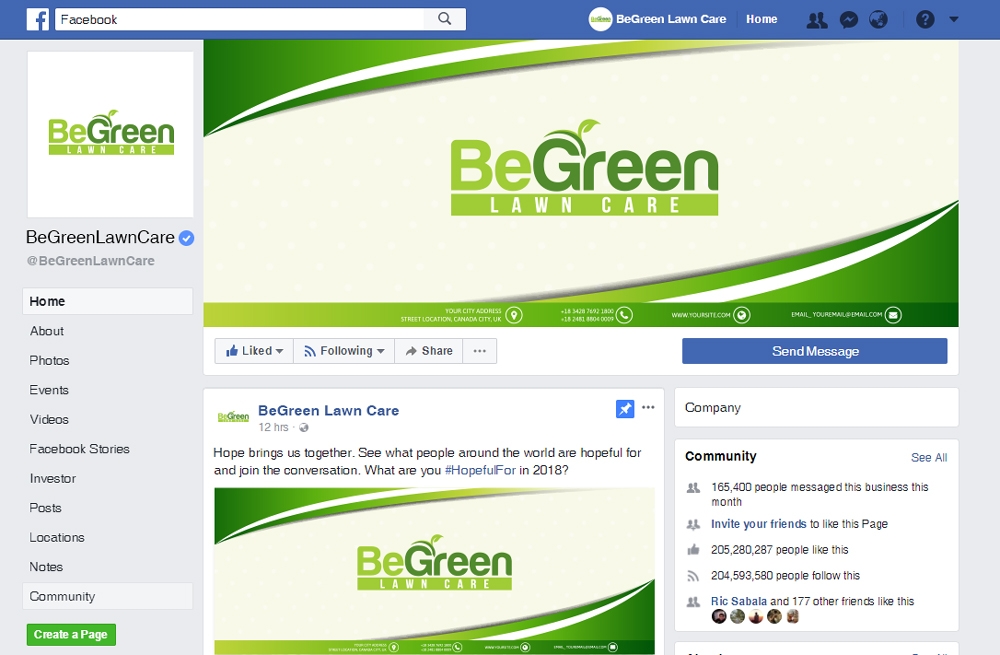 BeGreen Lawn Care Digital Design - 48hourslogo