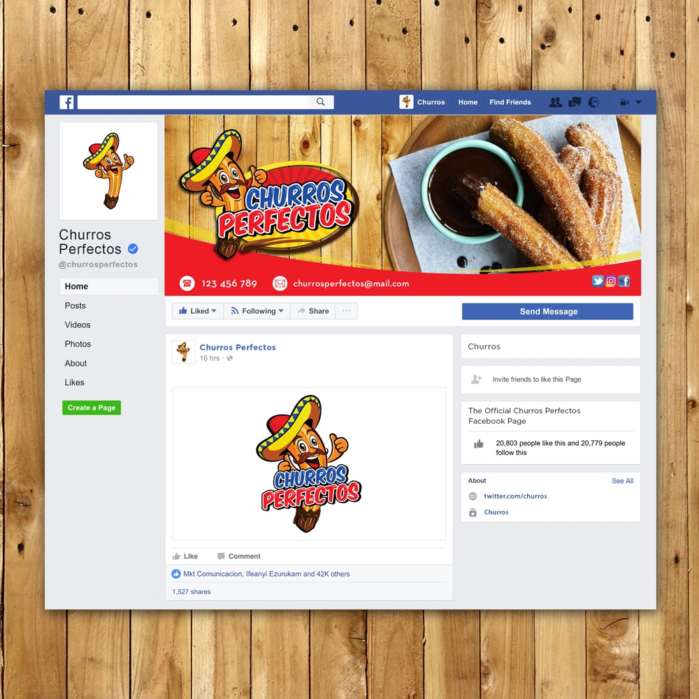 Churros Perfectos Digital Design - 48hourslogo