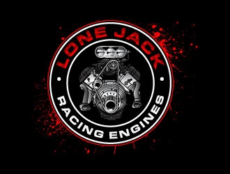 Lone Jack Racing Engines Logo Design - 48hourslogo