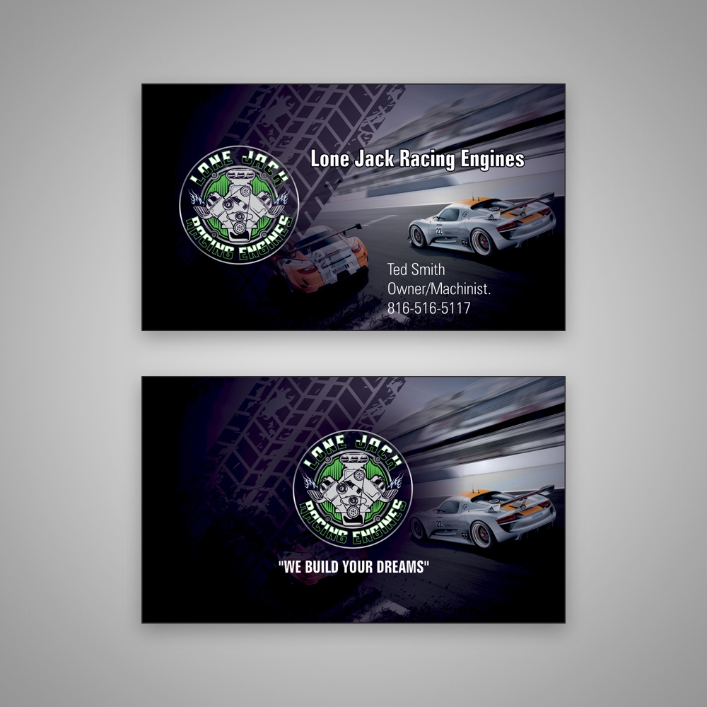 Lone Jack Racing Engines Digital Design - 48hourslogo