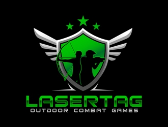 Lasertag Outdoor Combat Games Logo Design - 48hourslogo