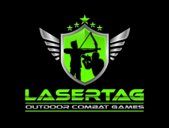 Lasertag Outdoor Combat Games Logo Design - 48hourslogo