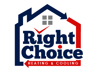 Right Choice Heating & Cooling Logo Design - 48hourslogo