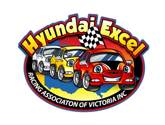 Hyundai Excel Racing Associaton of Victoria Inc Logo Design - 48hourslogo