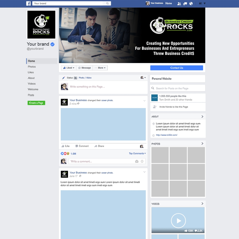 Business Credit Rocks Digital Design - 48hourslogo