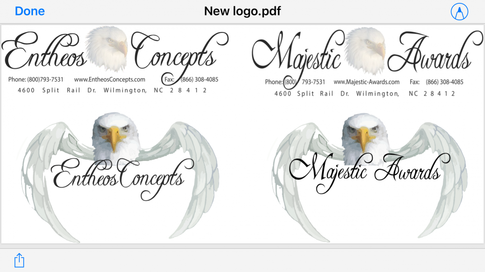 Entheos Concepts & Majestic Awards Logo Design - 48hourslogo