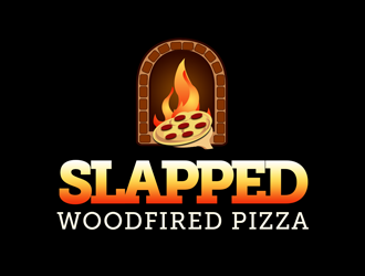 Slapped Woodfired Pizza Logo Design - 48hourslogo