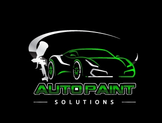 Auto Paint Solutions Logo Design - 48hourslogo