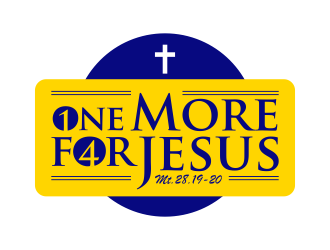 One More For Jesus or 1 More 4 Jesus Logo Design - 48hourslogo