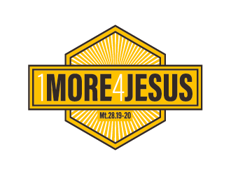 One More For Jesus or 1 More 4 Jesus Logo Design - 48hourslogo