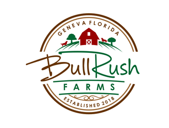 Bull Rush Farms Logo Design - 48hourslogo