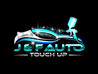 J & F auto touch up Logo Design - 48hourslogo