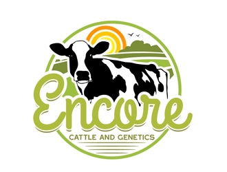 Encore Cattle and Genetics Logo Design - 48hourslogo