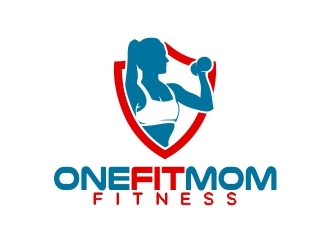One Fit Mom Fitness Logo Design - 48hourslogo