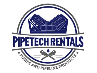 Pipetech Rentals Logo Design - 48hourslogo