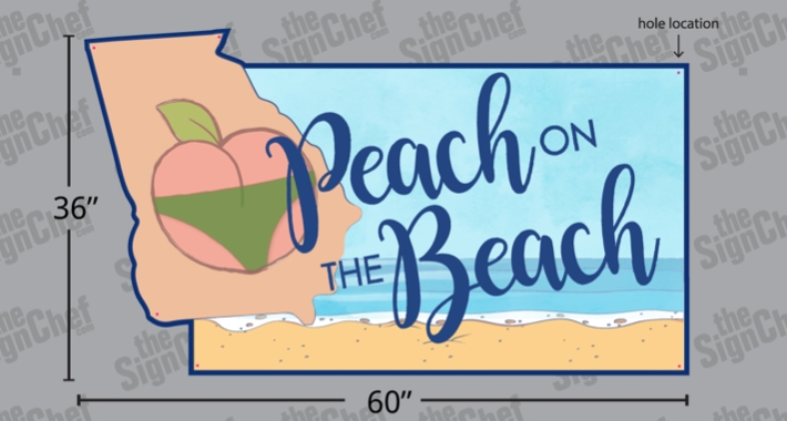 Peach on the Beach Logo Design - 48hourslogo