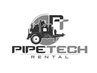 Pipetech Rentals Logo Design - 48hourslogo