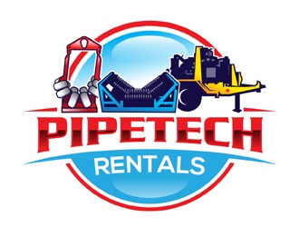 Pipetech Rentals Logo Design - 48hourslogo