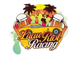 Luau Riot Racing Logo Design - 48hourslogo