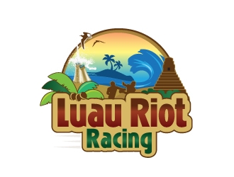 Luau Riot Racing Logo Design - 48hourslogo