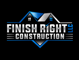 Finish right LLC Construction Logo Design - 48hourslogo