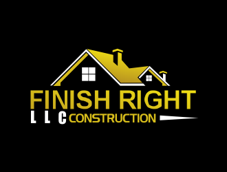 Finish right LLC Construction Logo Design - 48hourslogo