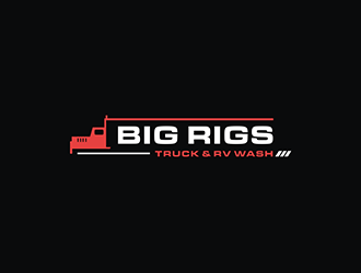 BIG RIGS Truck & RV Wash Logo Design - 48hourslogo