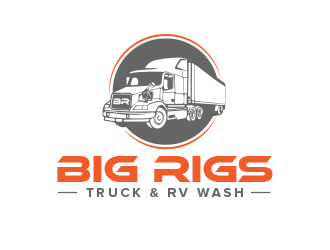 BIG RIGS Truck & RV Wash Logo Design - 48hourslogo
