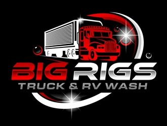 BIG RIGS Truck & RV Wash Logo Design - 48hourslogo