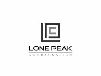 Lone Peak Construction Logo Design - 48hourslogo